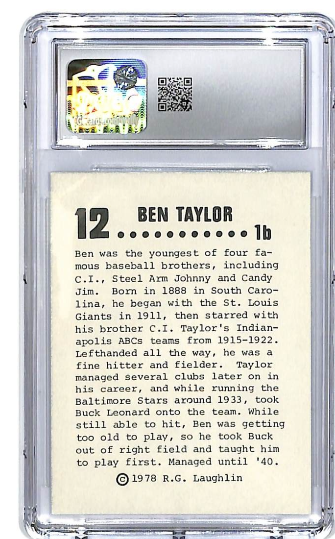 1978 Laughlin Long Ago Black Stars CGC 8.5 Ben Taylor #12 – VSM Sports ...